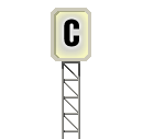 Character Sign C (White) | TrainStation Wiki | Fandom
