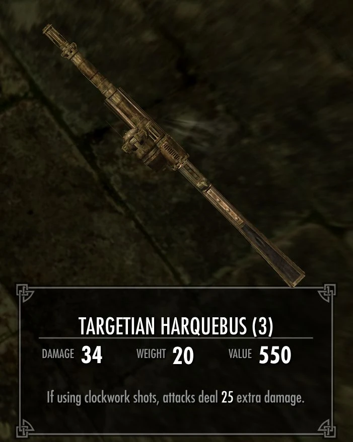 Targetian Harquebus | Trainwiz Mods Wiki | Fandom