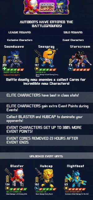 Sonic Clash | Transformers Battle Tactics Wiki | Fandom