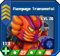 Rampage Transmetal | Transformers Battle Tactics Wiki | Fandom