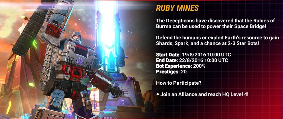 Ruby Mines | Transformers: Earth Wars Wikia | Fandom