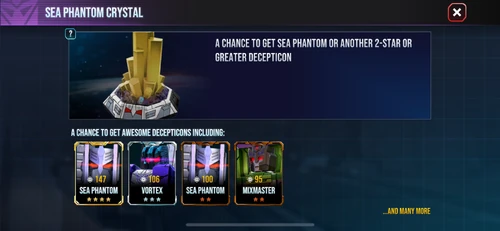 Sea Phantom | Transformers: Earth Wars Wikia | Fandom