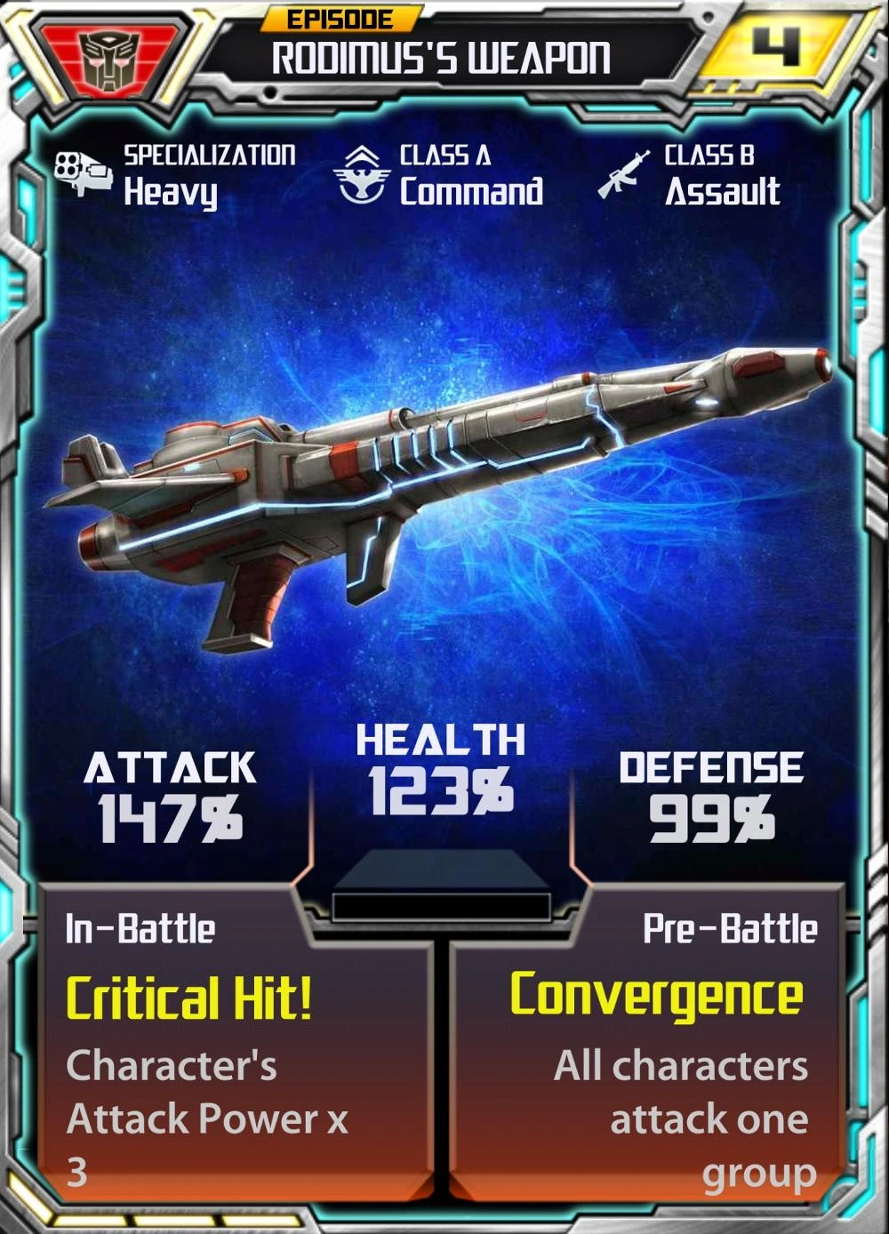 Episode Rodimus Prime's weapon | Transformers Legends 2 Wiki | Fandom