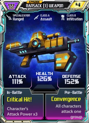 Ransack (1) Weapon | Transformers Legends Wiki | Fandom