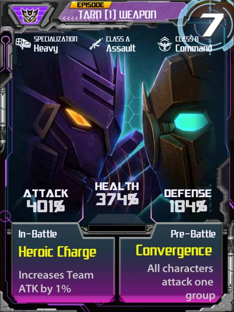 Tarn (1) Weapon | Transformers Legends Wiki | Fandom