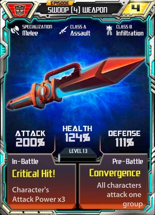 Swoop (4) Weapon | Transformers Legends Wiki | Fandom