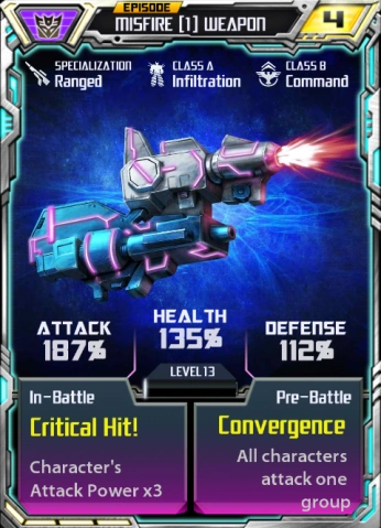 Misfire (1) Weapon | Transformers Legends Wiki | Fandom