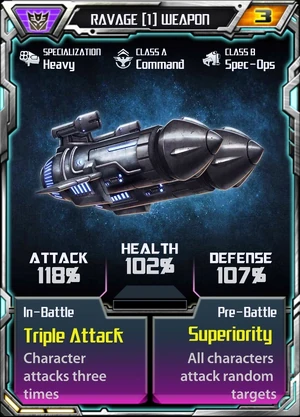 Ravage (1) Weapon | Transformers Legends Wiki | Fandom