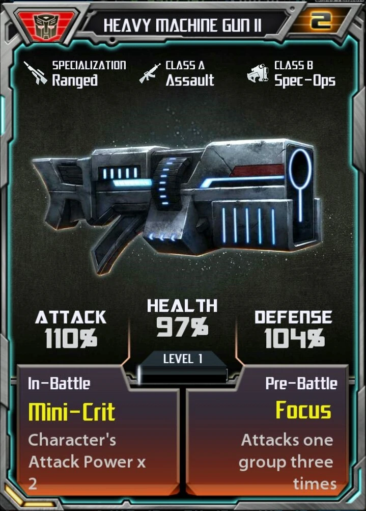 Heavy Machine Gun II (Autobot) | Transformers Legends Wiki | Fandom