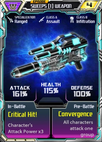 Sweeps (1) Weapon | Transformers Legends Wiki | Fandom