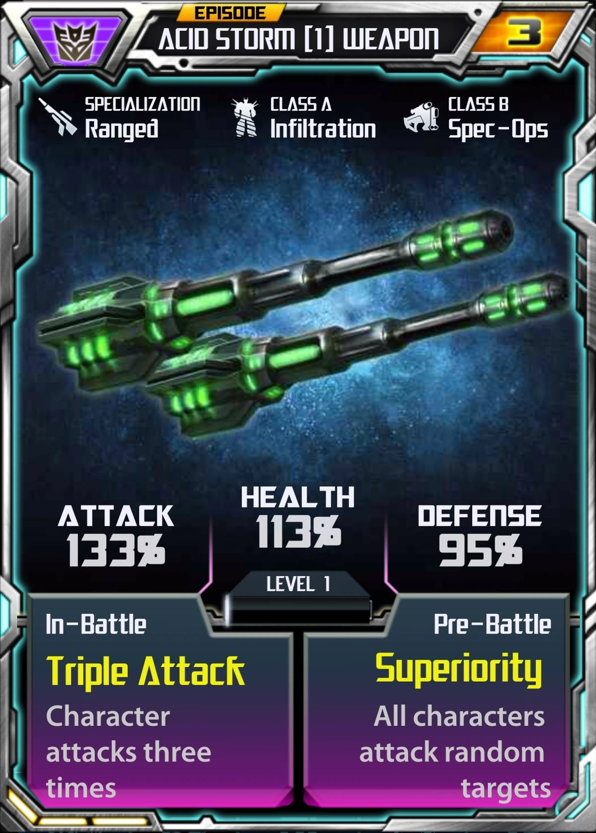 Acid Storm (1) Weapon | Transformers Legends Wiki | Fandom