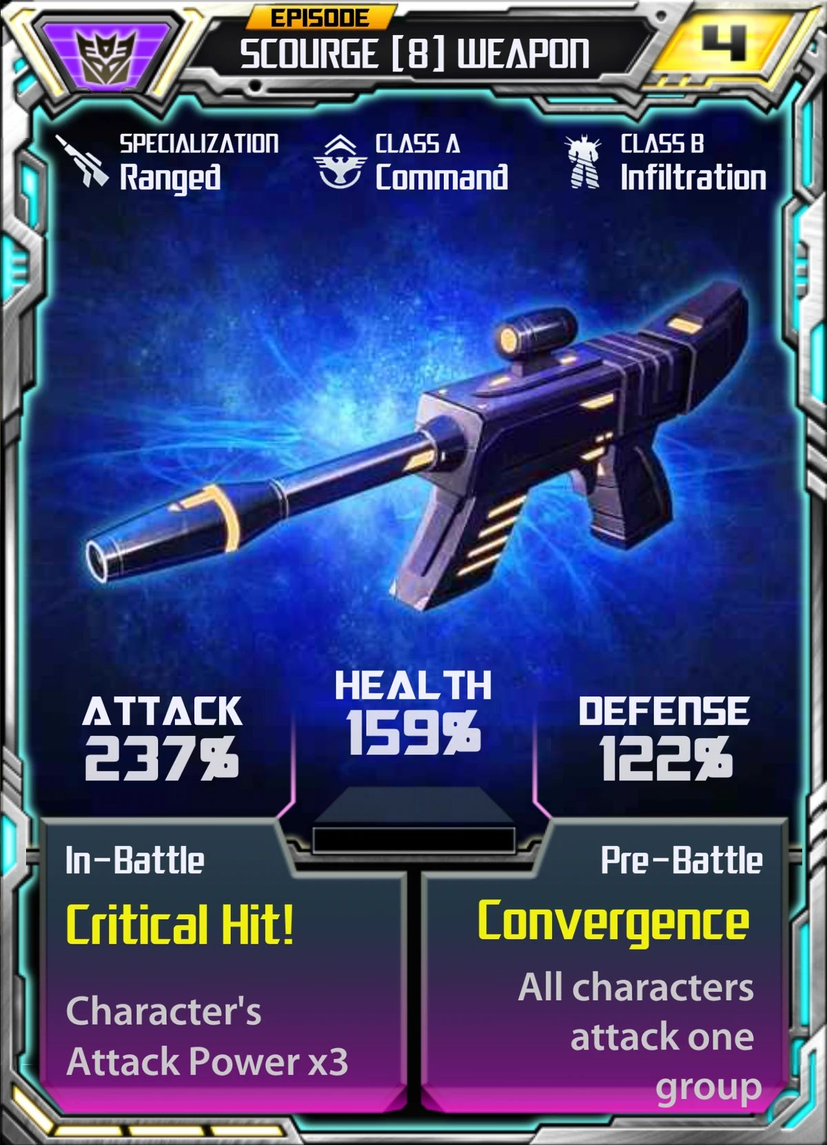 Scourge (8) Weapon | Transformers Legends Wiki | Fandom