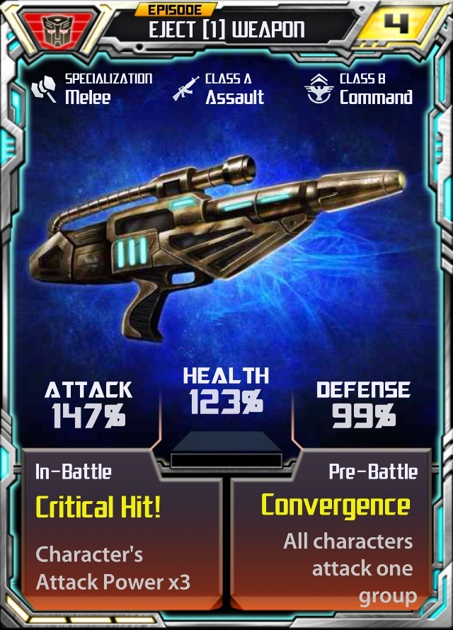 Eject (1) Weapon | Transformers Legends Wiki | Fandom