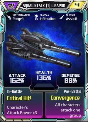 Squawktalk (1) Weapon | Transformers Legends Wiki | Fandom