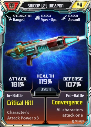Swoop (2) Weapon | Transformers Legends Wiki | Fandom
