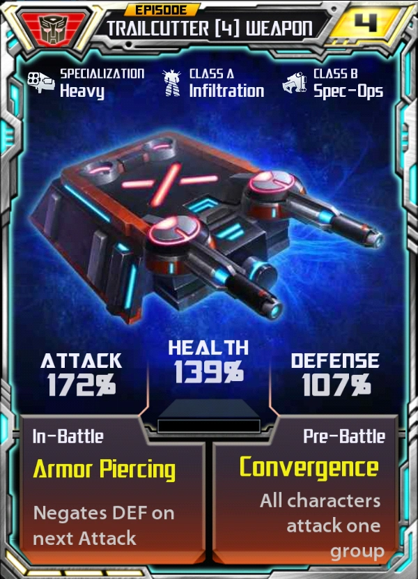 Trailcutter (4) Weapon | Transformers Legends Wiki | Fandom