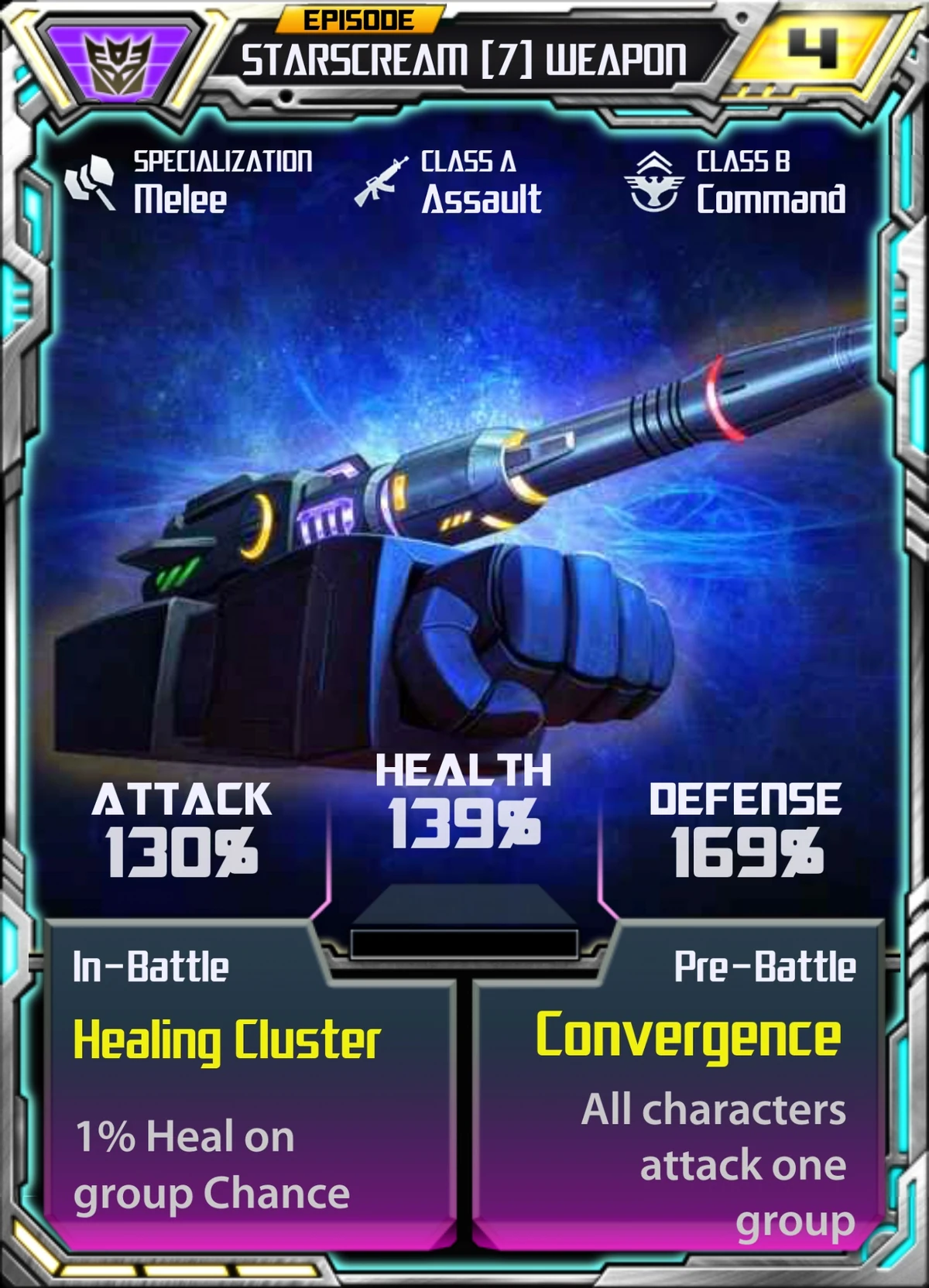 Starscream (7) Weapon | Transformers Legends Wiki | Fandom