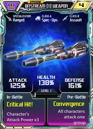 Bitstream (1) Weapon | Transformers Legends Wiki | Fandom