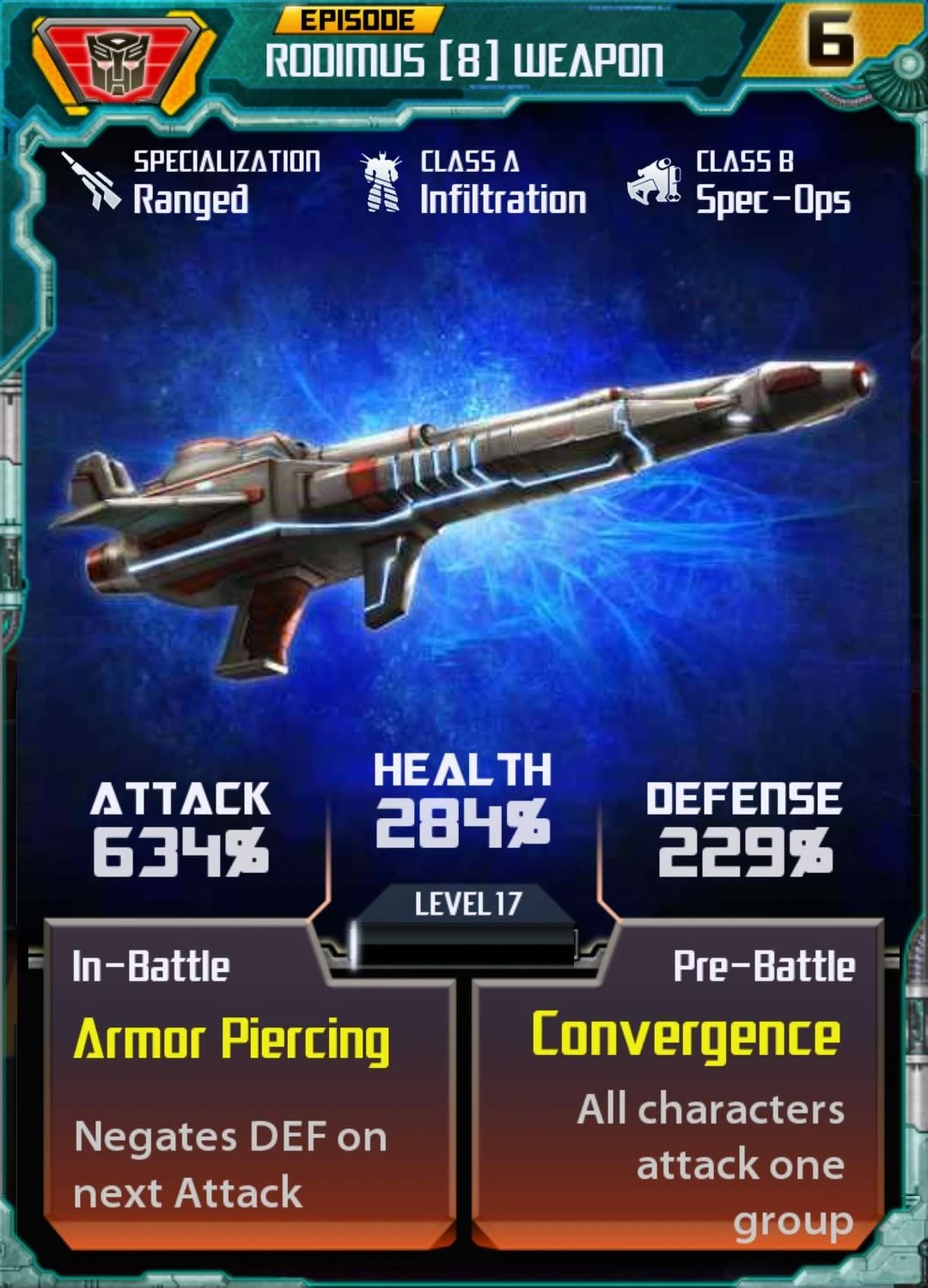 Rodimus (8) Weapon | Transformers Legends Wiki | Fandom