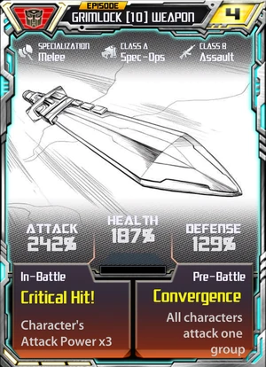 Grimlock (10) Weapon | Transformers Legends Wiki | Fandom