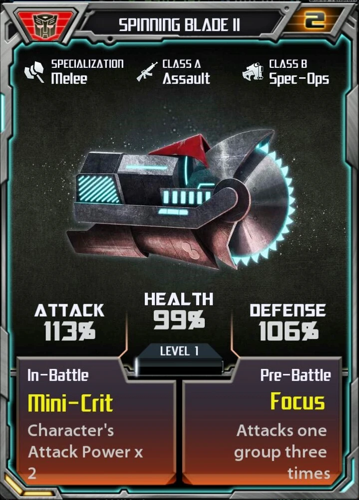 Spinning Blade II (Autobot) | Transformers Legends Wiki | Fandom