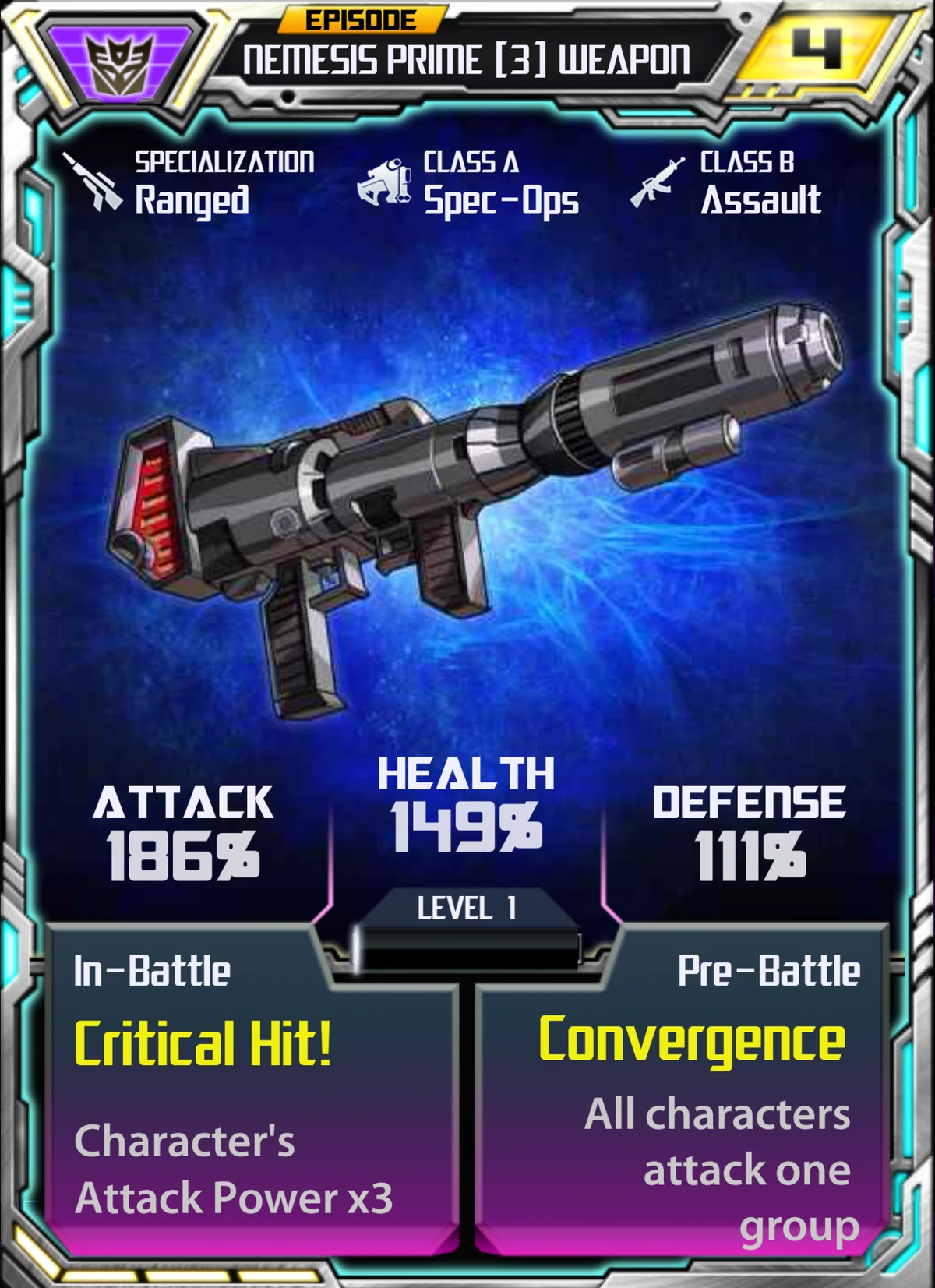 Nemesis Prime (3) Weapon | Transformers Legends Wiki | Fandom