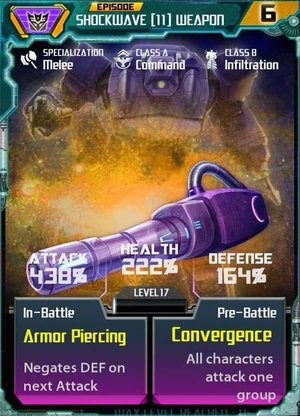 Shockwave (11) Weapon | Transformers Legends Wiki | Fandom