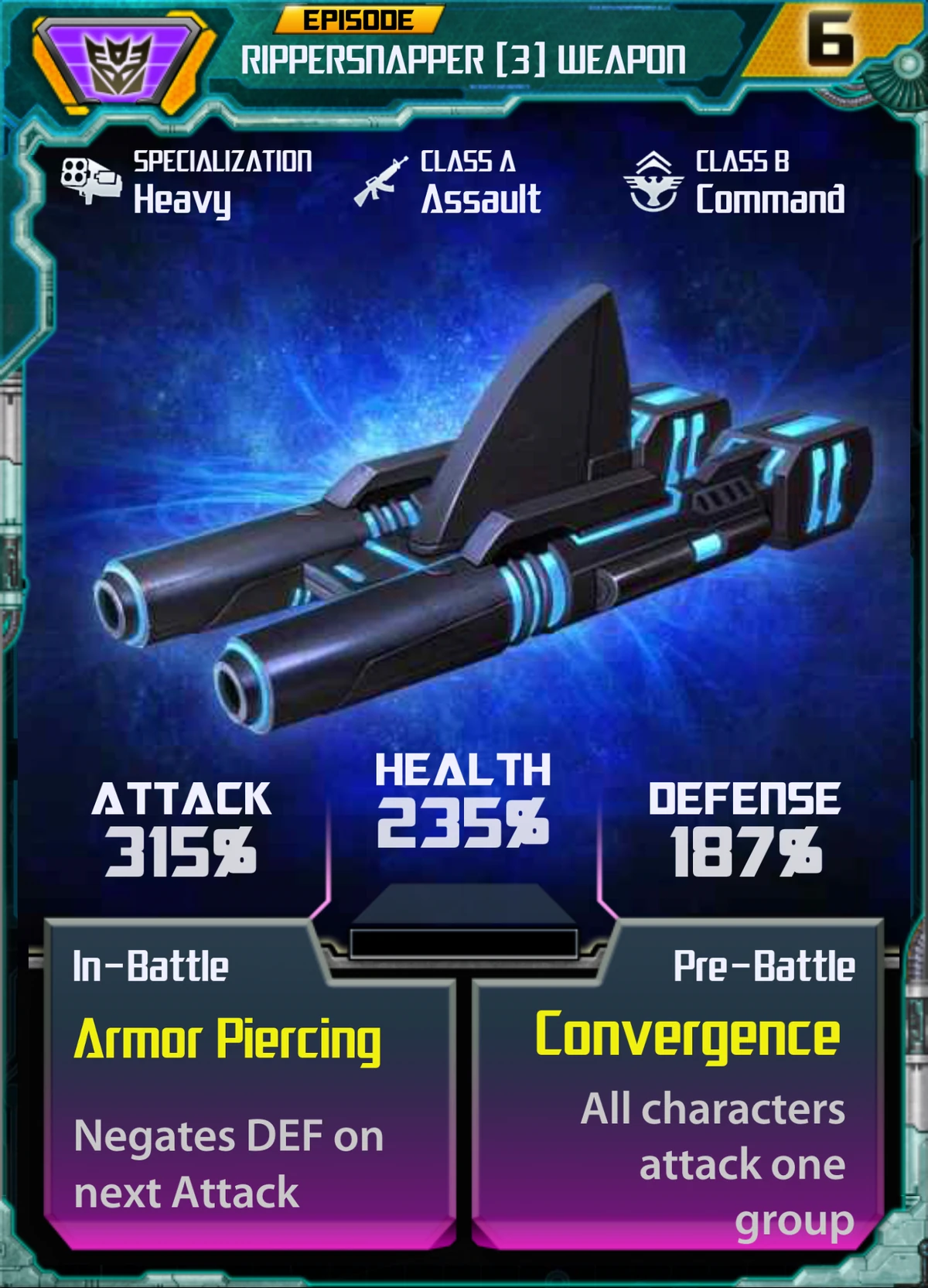 Rippersnapper (3) Weapon | Transformers Legends Wiki | Fandom