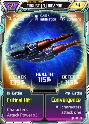 Thrust (3) Weapon | Transformers Legends Wiki | Fandom
