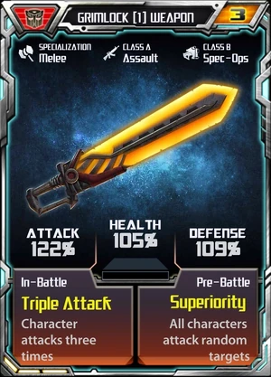 Grimlock (1) Weapon | Transformers Legends Wiki | Fandom
