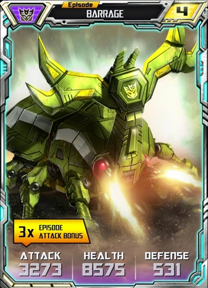 Barrage (1) | Transformers Legends Wiki | Fandom