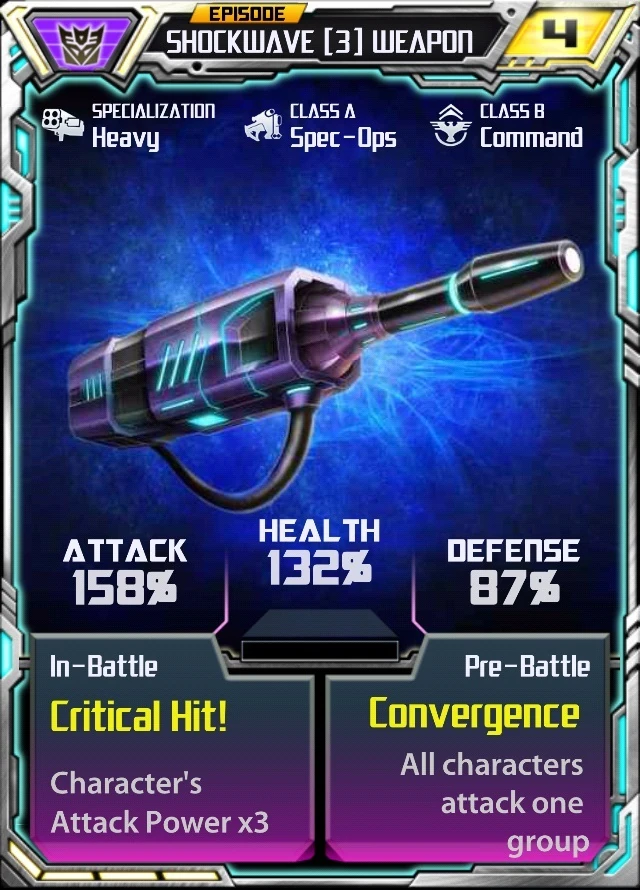 Shockwave (3) Weapon | Transformers Legends Wiki | Fandom