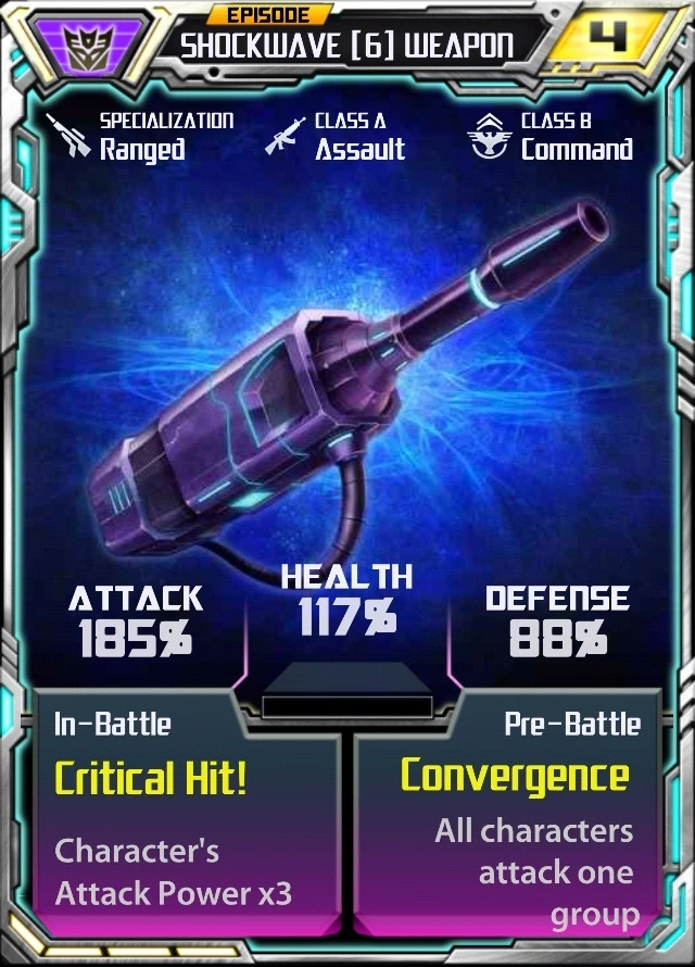 Shockwave (6) Weapon | Transformers Legends Wiki | Fandom