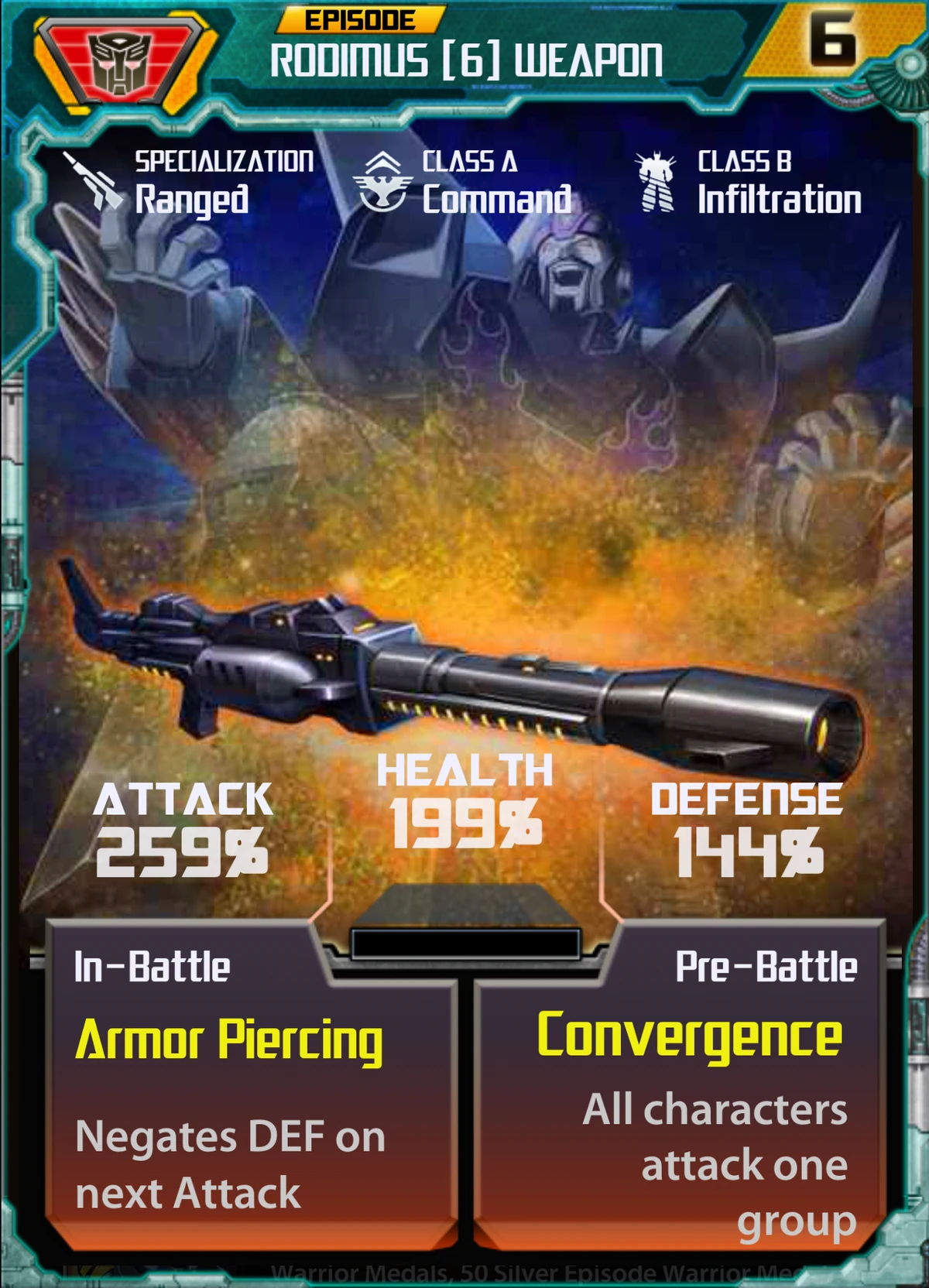 Rodimus (6) Weapon | Transformers Legends Wiki | Fandom