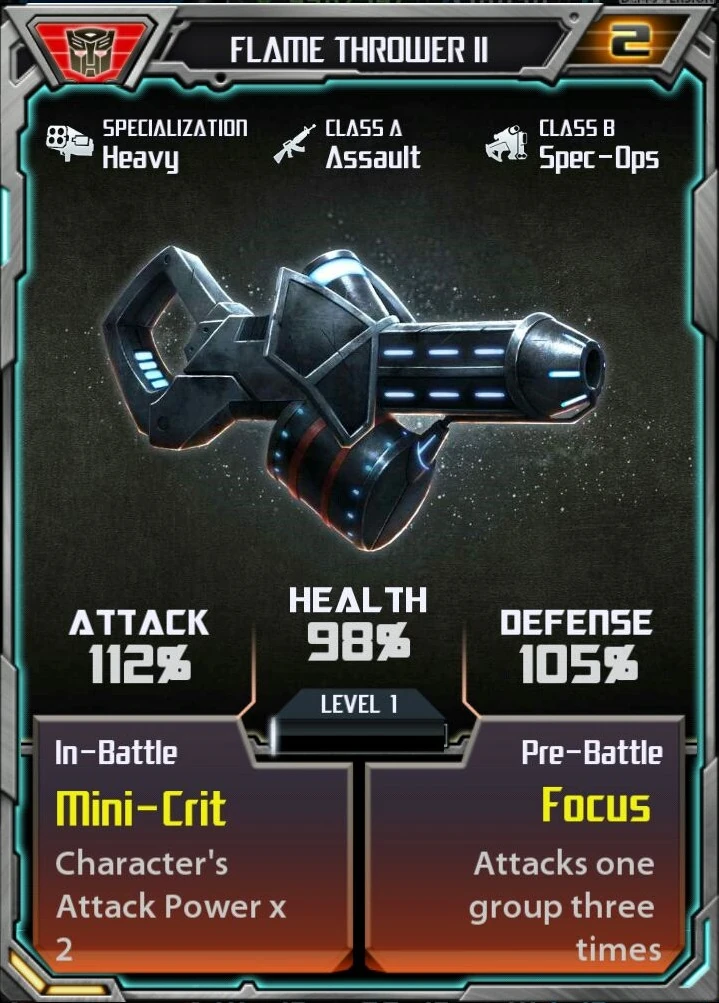 Flame Thrower II/Autobot | Transformers Legends Wiki | Fandom