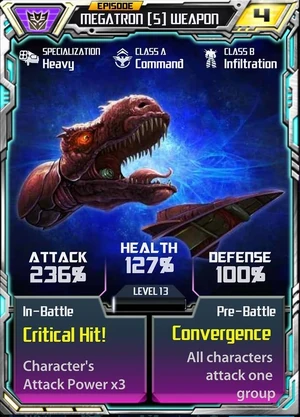 Megatron (5) Weapon | Transformers Legends Wiki | Fandom
