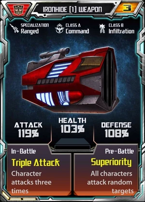 Ironhide (1) Weapon | Transformers Legends Wiki | Fandom