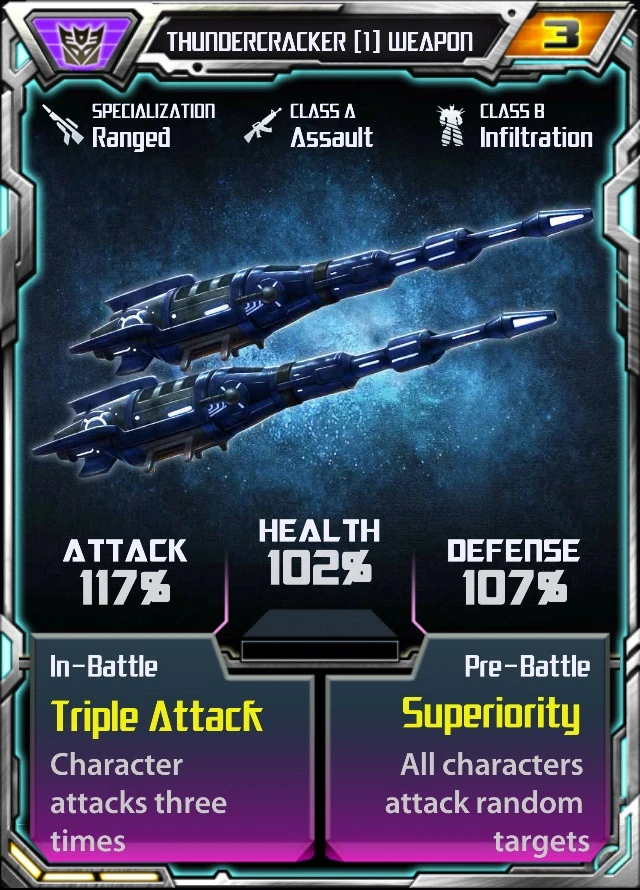 Thundercracker (1) Weapon | Transformers Legends Wiki | Fandom