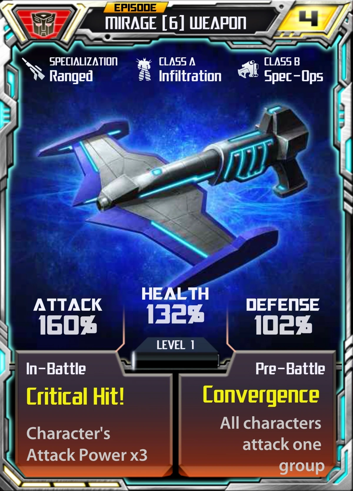 Mirage (6) Weapon | Transformers Legends Wiki | Fandom