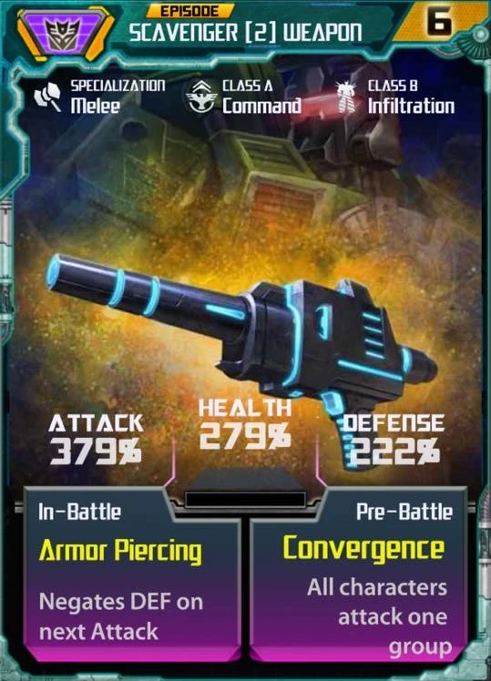 Scavenger (2) Weapon | Transformers Legends Wiki | Fandom