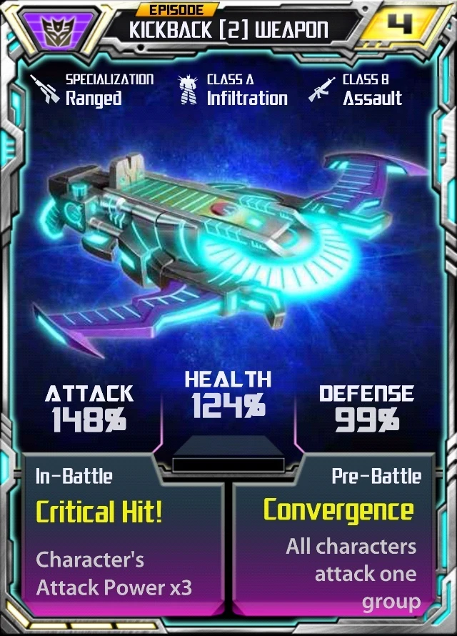 Kickback (2) Weapon | Transformers Legends Wiki | Fandom