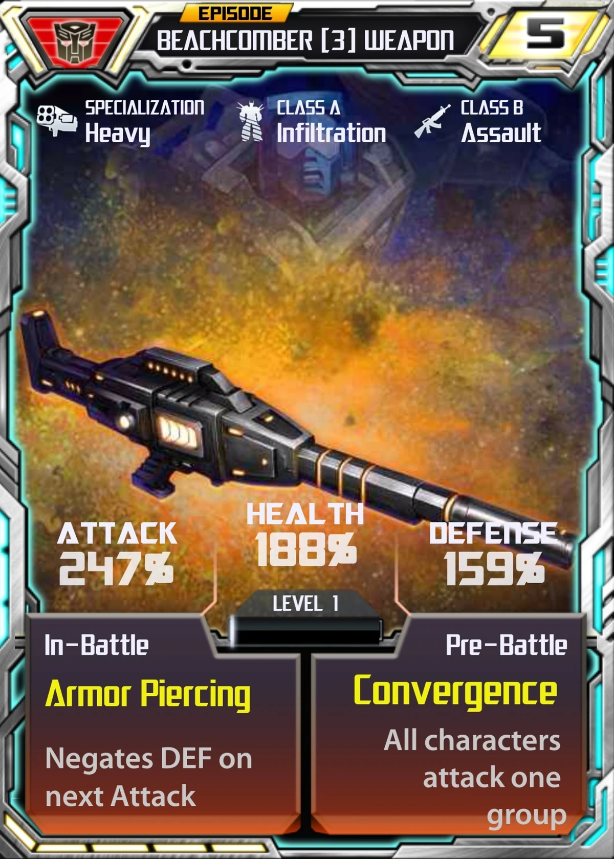 Beachcomber (3) Weapon | Transformers Legends Wiki | Fandom