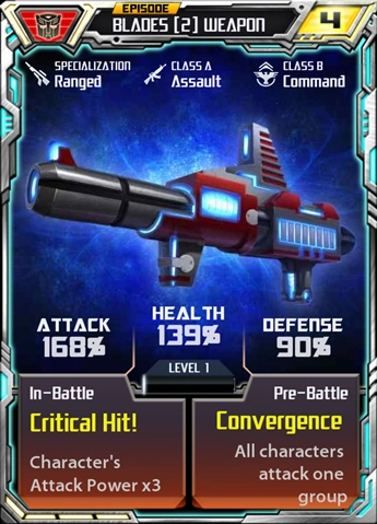 Blades (2) Weapon | Transformers Legends Wiki | Fandom