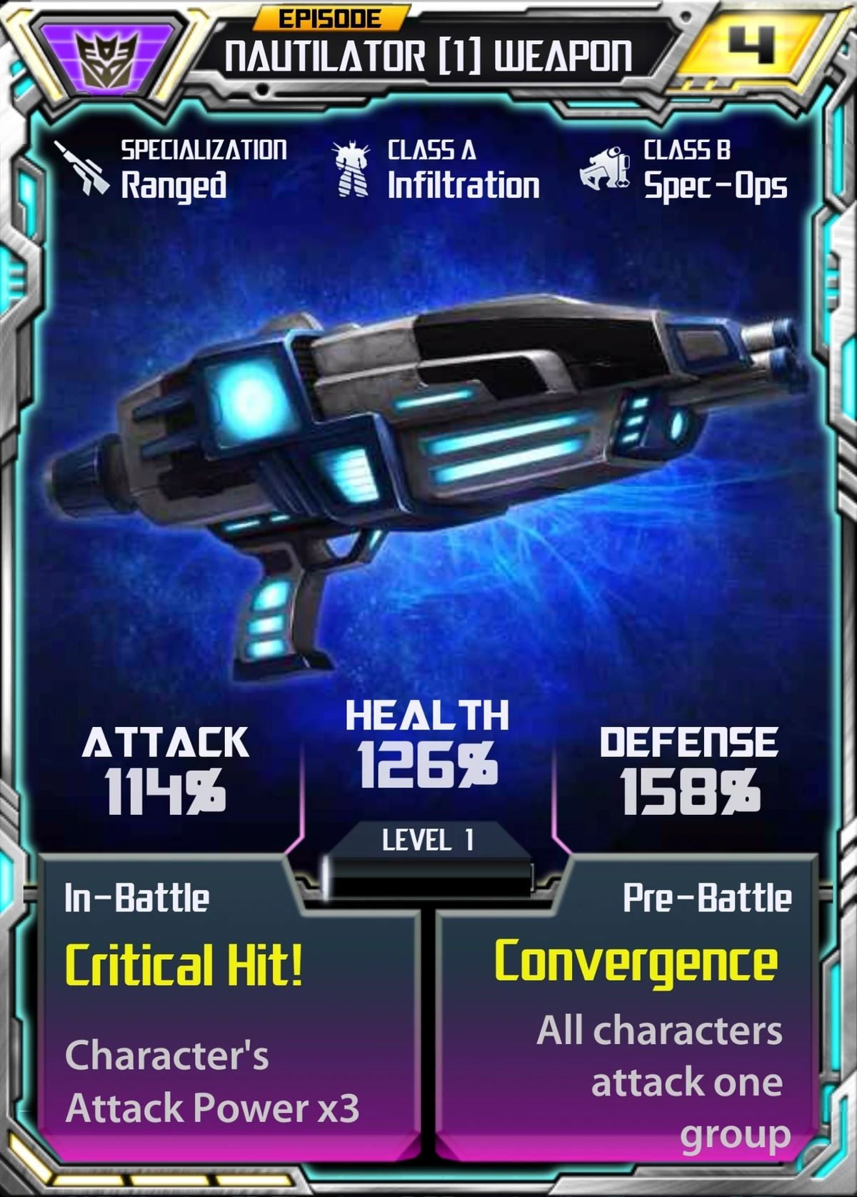 Nautilator (1) Weapon | Transformers Legends Wiki | Fandom