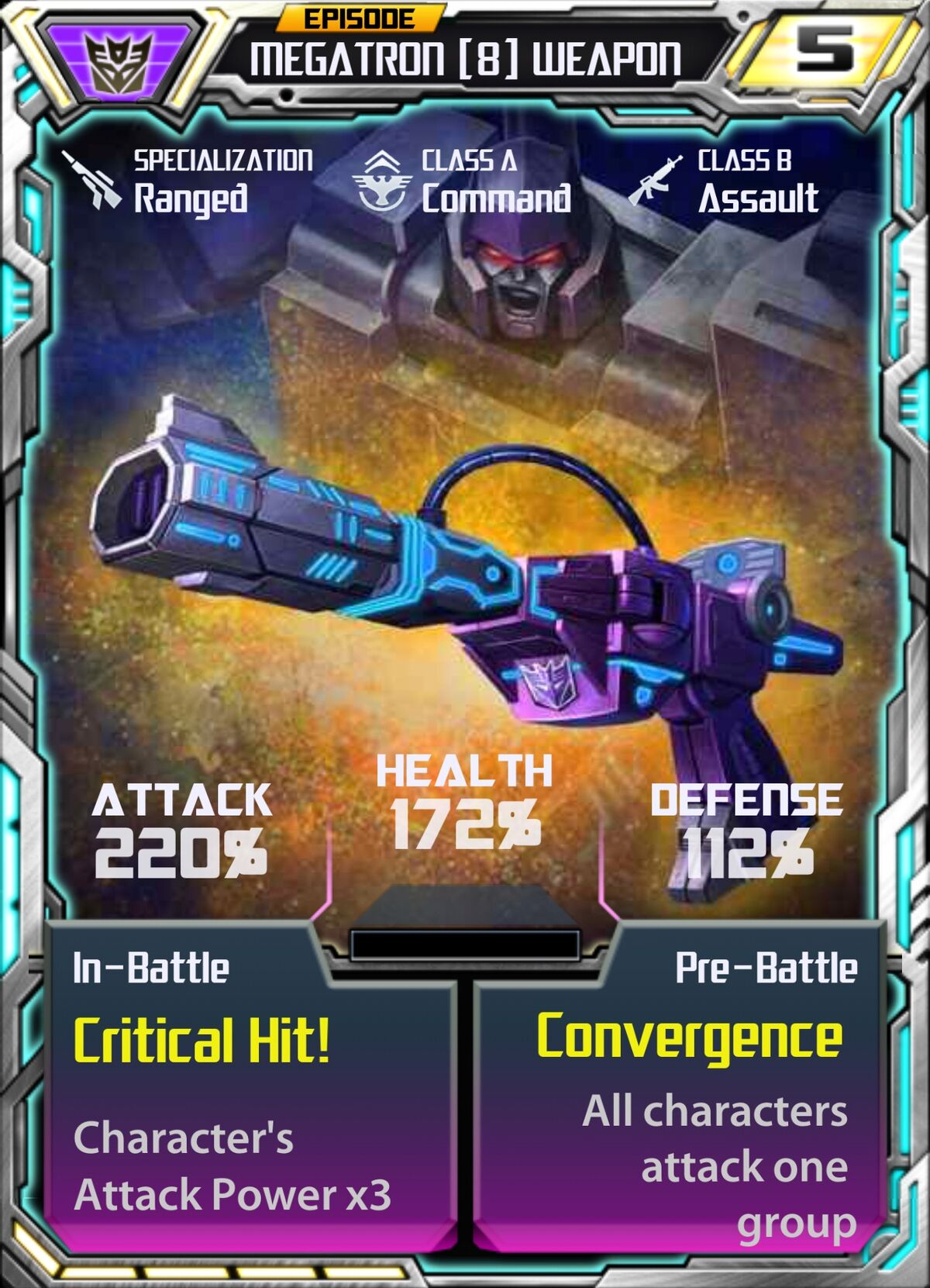 Megatron 8 Weapon Transformers Legends Wiki Fandom