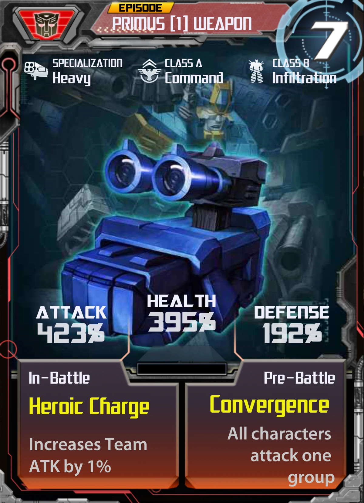 Primus (1) Weapon | Transformers Legends Wiki | Fandom