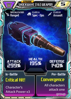 Shockwave (16) Weapon | Transformers Legends Wiki | Fandom