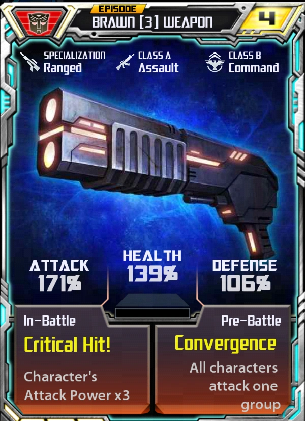 Brawn (3) Weapon | Transformers Legends Wiki | Fandom