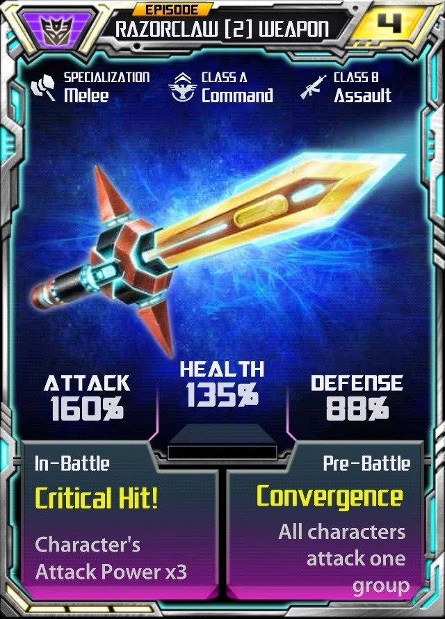 Razorclaw (2) Weapon | Transformers Legends Wiki | Fandom