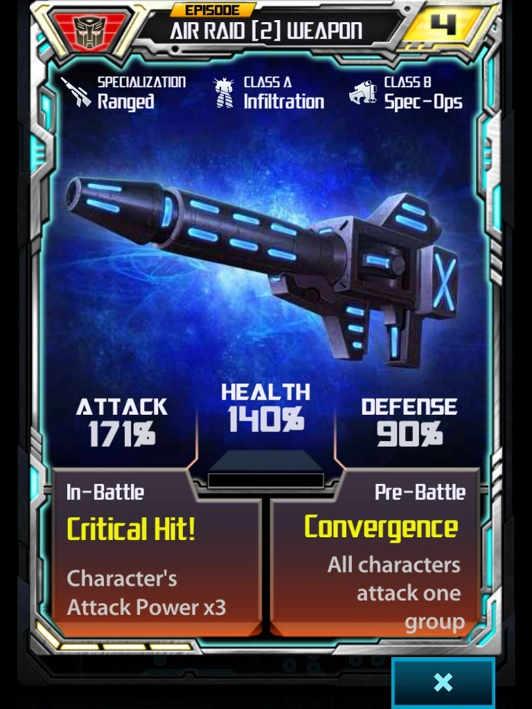 Air Raid (2) Weapon | Transformers Legends Wiki | Fandom